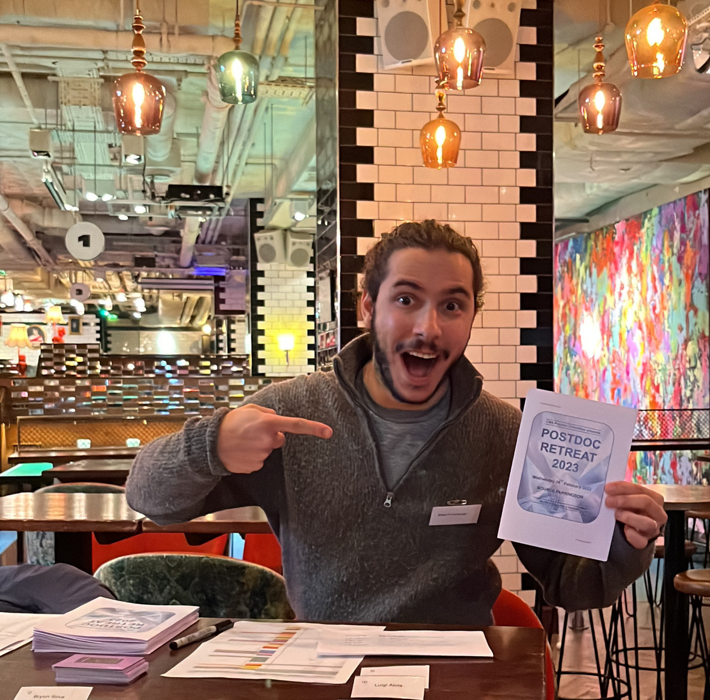 The Postdocs take on Bounce Farringdon for the Grand Postdoc Retreat 2023!